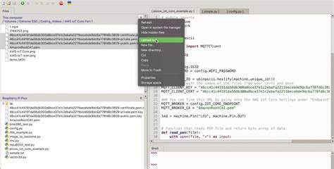how to connect raspberry pi pico w to aws iot core