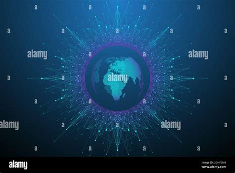 Big Data Visualization Geometric Abstract Background Visual Information Complexity Futuristic