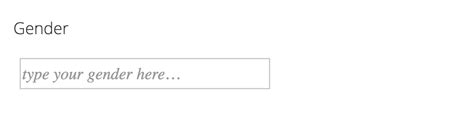 how to collect gender data so you are writing a form or building a