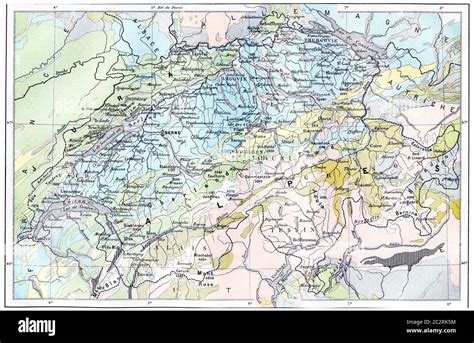 Vintage Austria Alps Map Cut Out Stock Images And Pictures Alamy