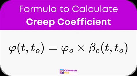 Creep Coefficient Calculator