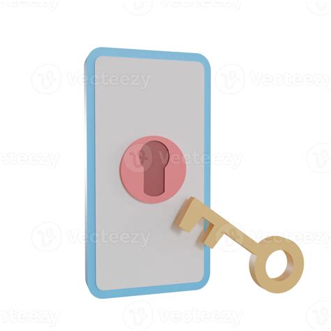 3d Illustration Object Icon Smart Phone Security Can Be Used For Web App Info Graphic Etc