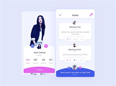 20 Mobile App Profile Screen Ui Design Updated Onaircode App Design Inspiration Ui