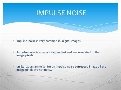Impulse Noise Filter