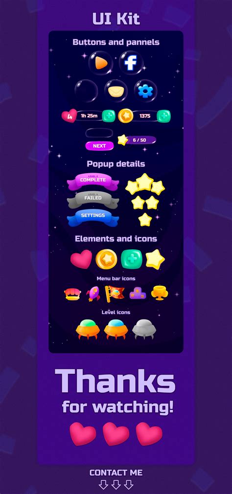 Casual Game Ui Space World On Behance