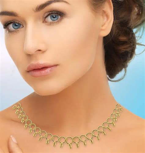 Tiffany Co Link Bead Drop Necklace Pampillonia Jewelers Estate And Designer Jewelry