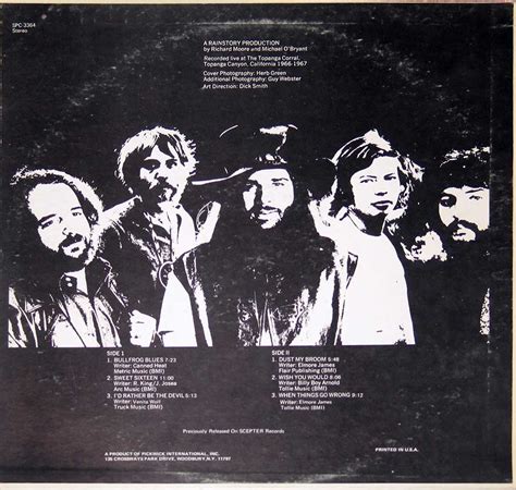 Canned Heat Live At Topanga Corral Album Cover Photos And Detailed