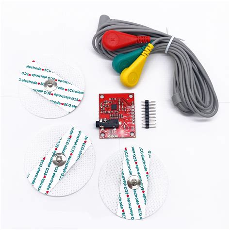 lead heart rate monitor ad8232 ecg sensor syntronix