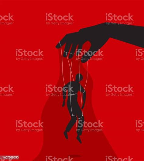 매니퓰레이터 컨셉 벡터 일러스트레이션 꼭두각시 마스터 핸드는 남자 실루엣을 조작합니다 통제 지배 착취 배경 착취에 대한 스톡 벡터 아트 및 기타 이미지 Istock