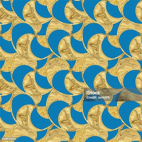 트레이서리 원활한 패턴입니다 원 세그먼트 모자이크 스테인드 글라스 스타일의 그림 배경 화면 섬유 인쇄 타일에 대 한 원활한