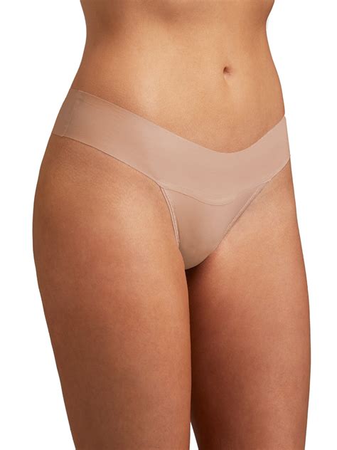 Breathesoft® Natural Rise Thong Taupe Hanky Panky