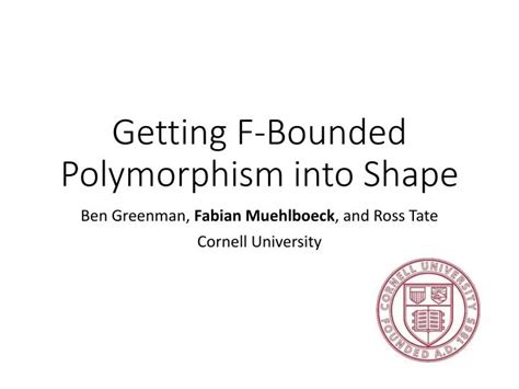 ppt getting f bounded polymorphism into shape powerpoint presentation