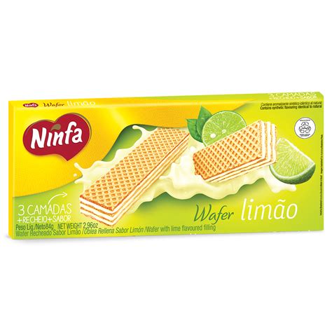 Biscoito Wafer Ninfa Limão 84g Guguy Supermercado