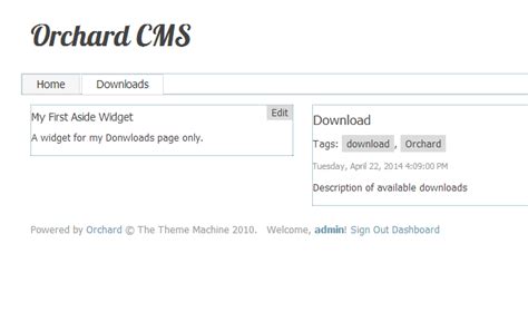 Getting Started Orchard Documentation