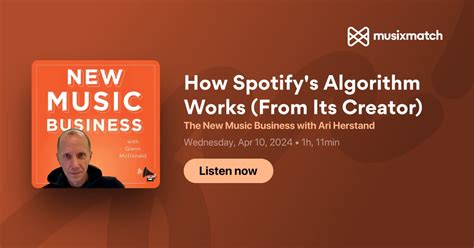 How Spotify's Algorithm Works (From Its Creator) Transcript - The New Music Business with Ari ...