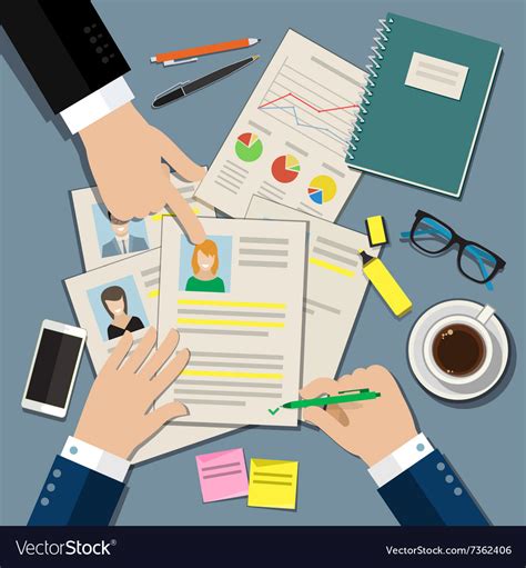 Job Interview Concept Royalty Free Vector Image