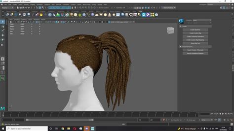 Dreadlock Style Ponytail 3d Model Download Character On