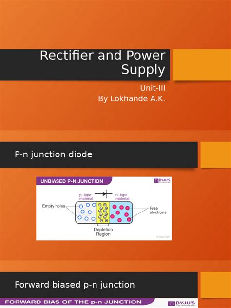 Unit Iii Rectifieres And Power Supply Pdf Rectifier Diode