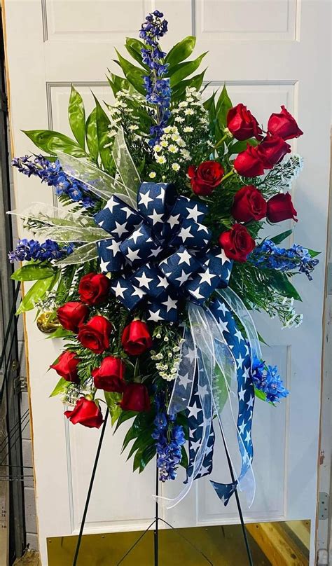 Patriotic Wreath 4th Of July Decor Red White Blue Deco Mesh Swag July