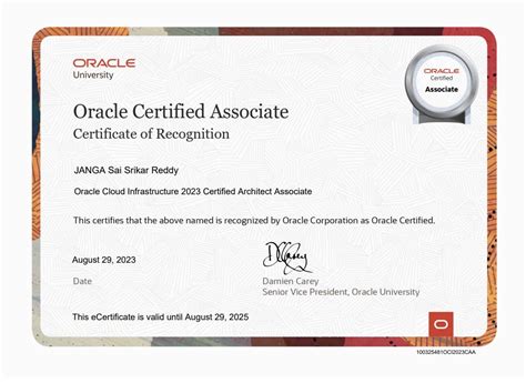 Sai Srikar Reddy Janga On Linkedin Oci Oraclecloud Cloudinfrastructure