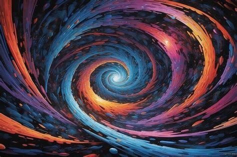 Premium AI Image Abstract Binary Vortex