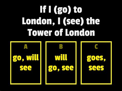 First Conditional Quiz Cuestionario