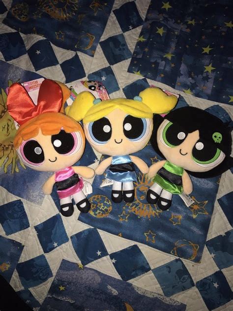 Spin Master Powerpuff Girls 7 Plush Dolls Lot Blossom Bubbles