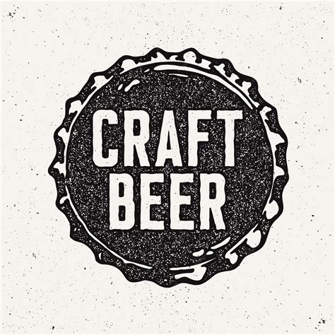 Premium Vector Craft Beer Badge Modern Lable Ink Stamp