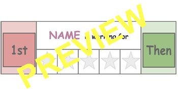 First Then Token Board By Hannah The Specialized Educator Tpt