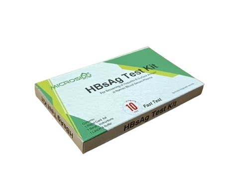 Hbsag 10 Minutes Fast Self Test Kit Microsidd India