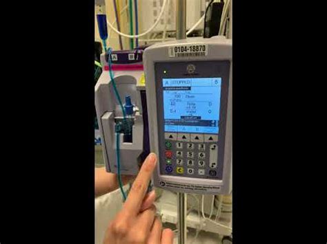 Placing Iv Plum 360 On Standby And Clearing Line Settings Youtube