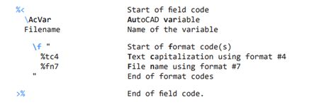 Coding With Field Text Customizing Bricscad® P20 Bricsys Blog