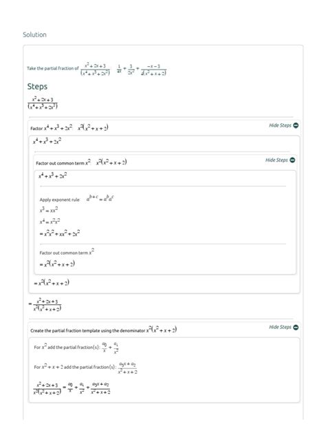 Partial Fractions X 22x3 X 4x 32x 2 Pdf