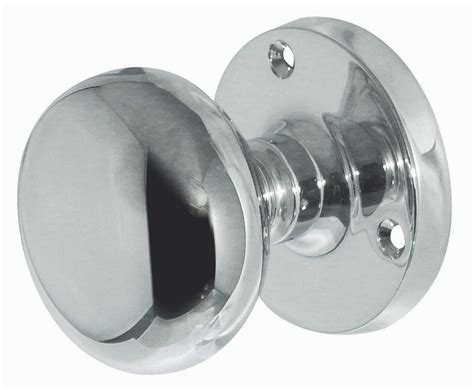 Mushroom Mortice Door Knobs Polished Chrome Jv35pc