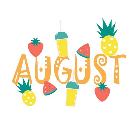 Free August Vector Clipart Png Svg To Edit Online
