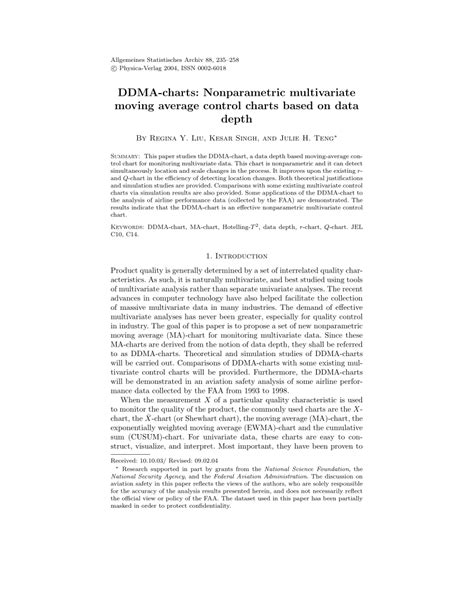 pdf ddma charts nonparametric multivariate moving average control