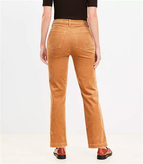 Curvy Straight Corduroy Pants