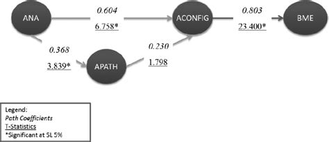 pls calculations and bootstrapping results ppath as mediator