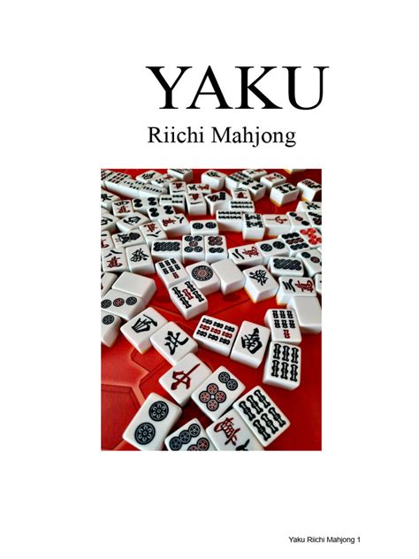 Japanese Mahjong Yaku Overview Pdf Tabletop Games Board Games
