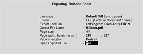 Export Formats