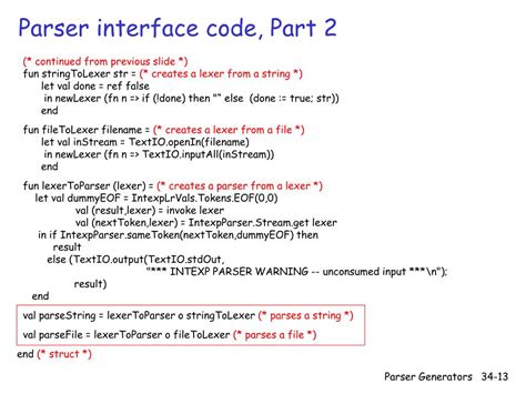 PPT Parser Generators PowerPoint Presentation Free Download ID