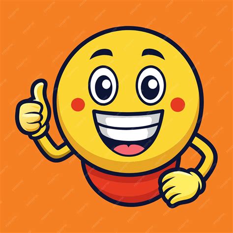 Thumbs Up Emoticon Vector Design Of An Emoticon Showing Thumbs Up