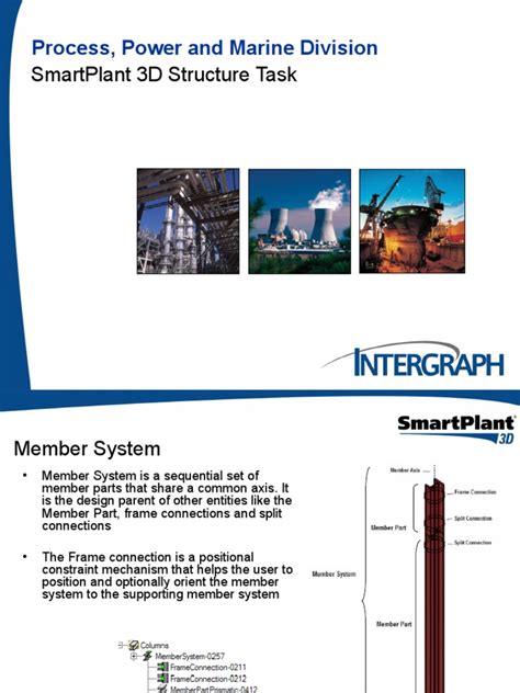 Smartplant 3d Structure Task Process Power And Marine Division Pdf Plane Geometry Truss