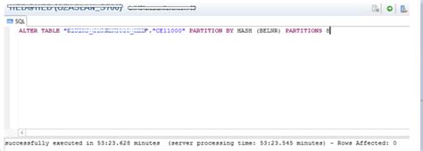 Sap Hana Online Table Partitioning Example Sap Community