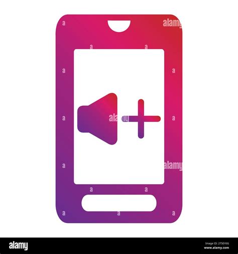 Gradient Mobile Phone Icon Stock Vector Image And Art Alamy