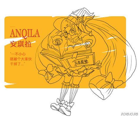 王者安琪拉插画线稿
