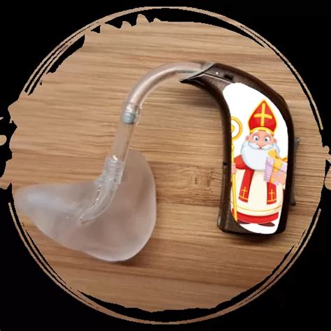 Sinterklaas Groot Hoortoestel En Cochleair Implantaat Sticker