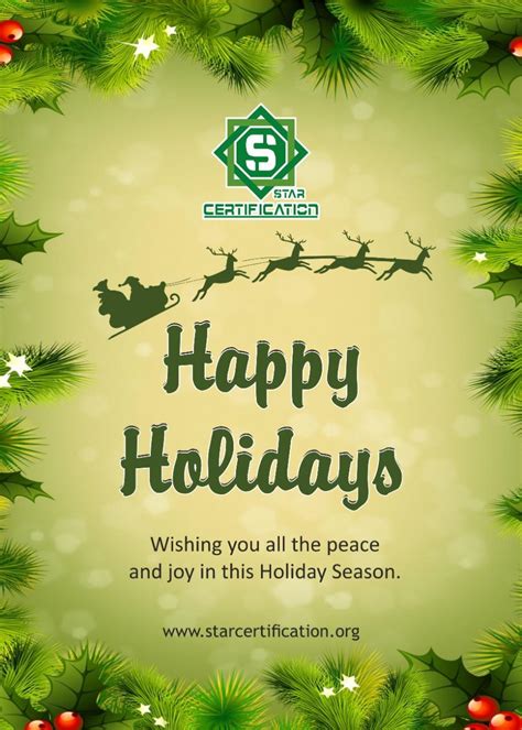 Star Certification On Linkedin Happy Holidays From Star Certification
