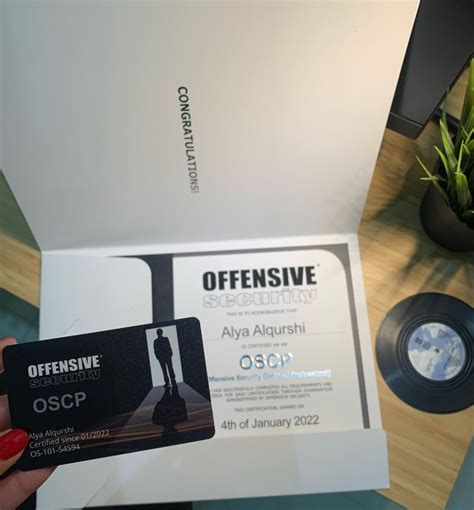 My Hard Copy Of Oscp Certificate Finally Arrived Today 😍 Once Again Thank You Offensive