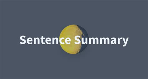 Sentence Summary A Hugging Face Space By Aino813